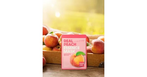 Farmstay Real Peach Essence Mask lakštinė veido kaukė su persikais ...